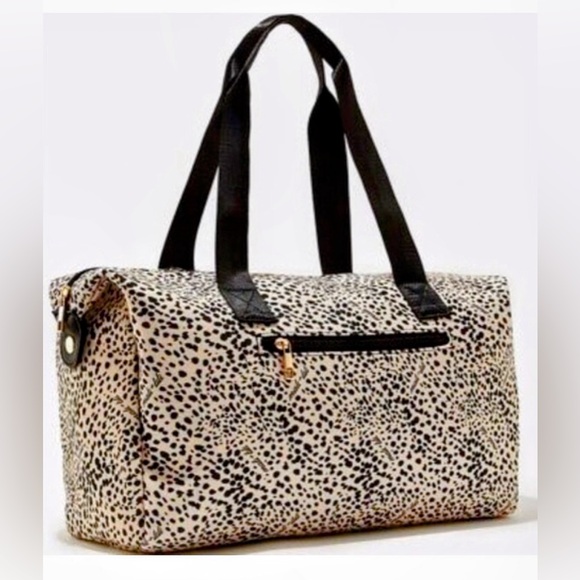 Mali + Lili | Bags | Mali Lili Leopard Print Weekender Bag New | Poshmark